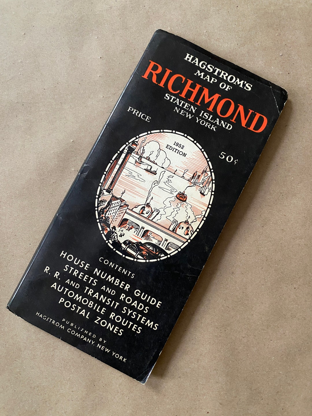 1952 Hagstrom Map Richmond County New York Staten Island Map Booklet - Etsy