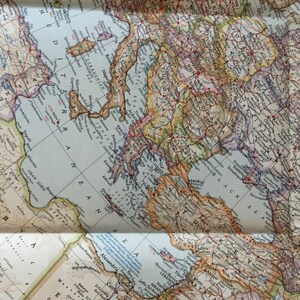 1951 Map of Asia and Adjacent Areas National Geographic Map - Etsy