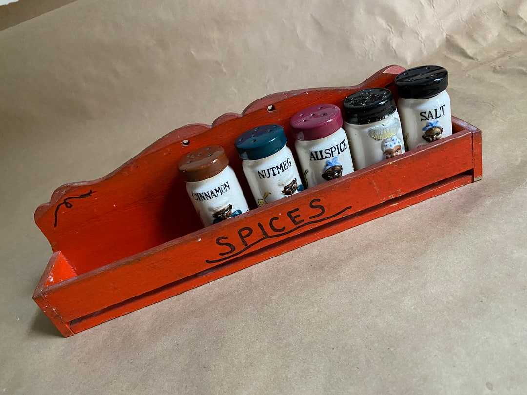 1950s Vintage Spice Rack Made in Japan Ceramic Shakers - Etsy