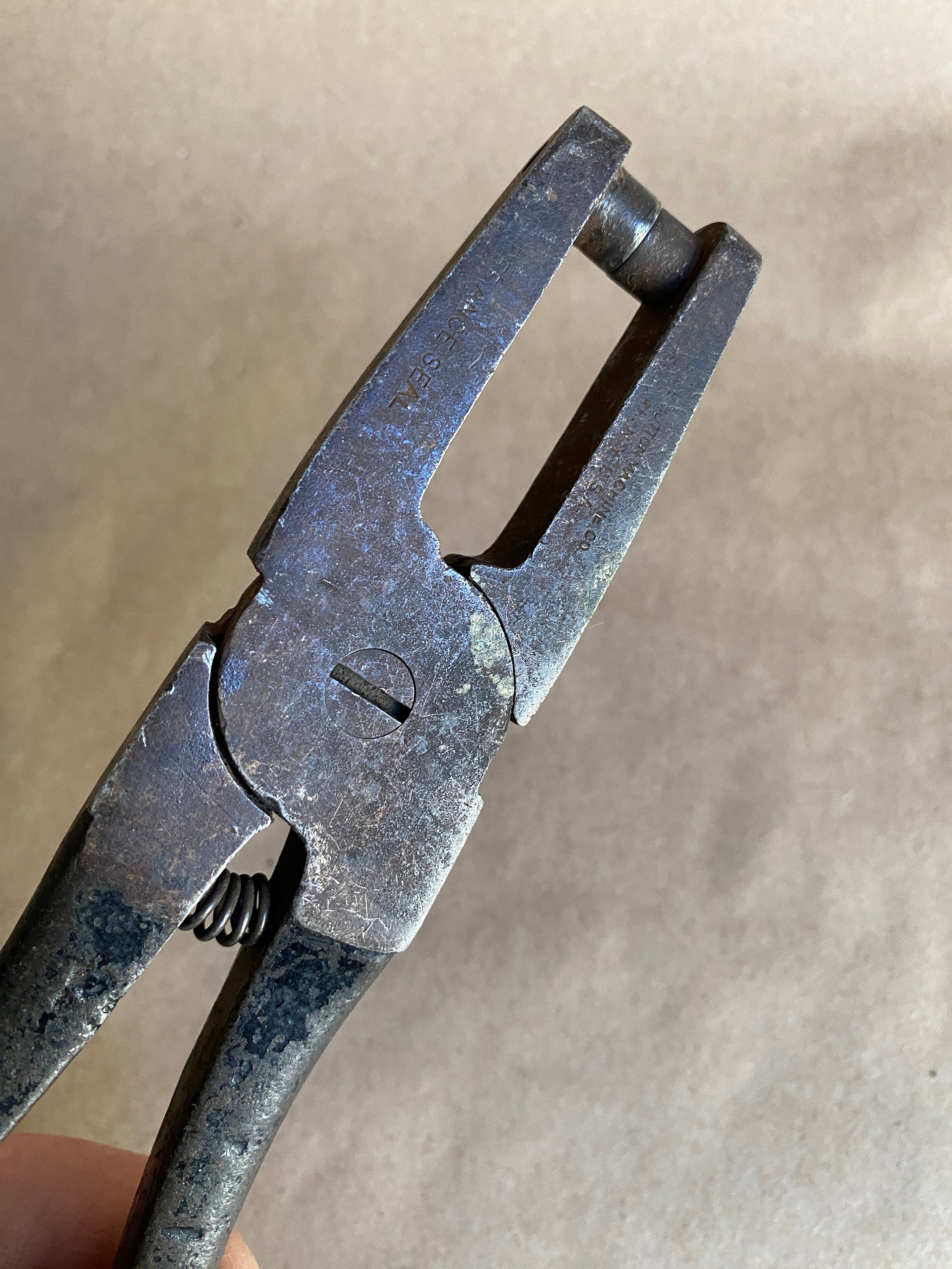 Vintage Iron Grommet Punch Rivet Plyers - Etsy