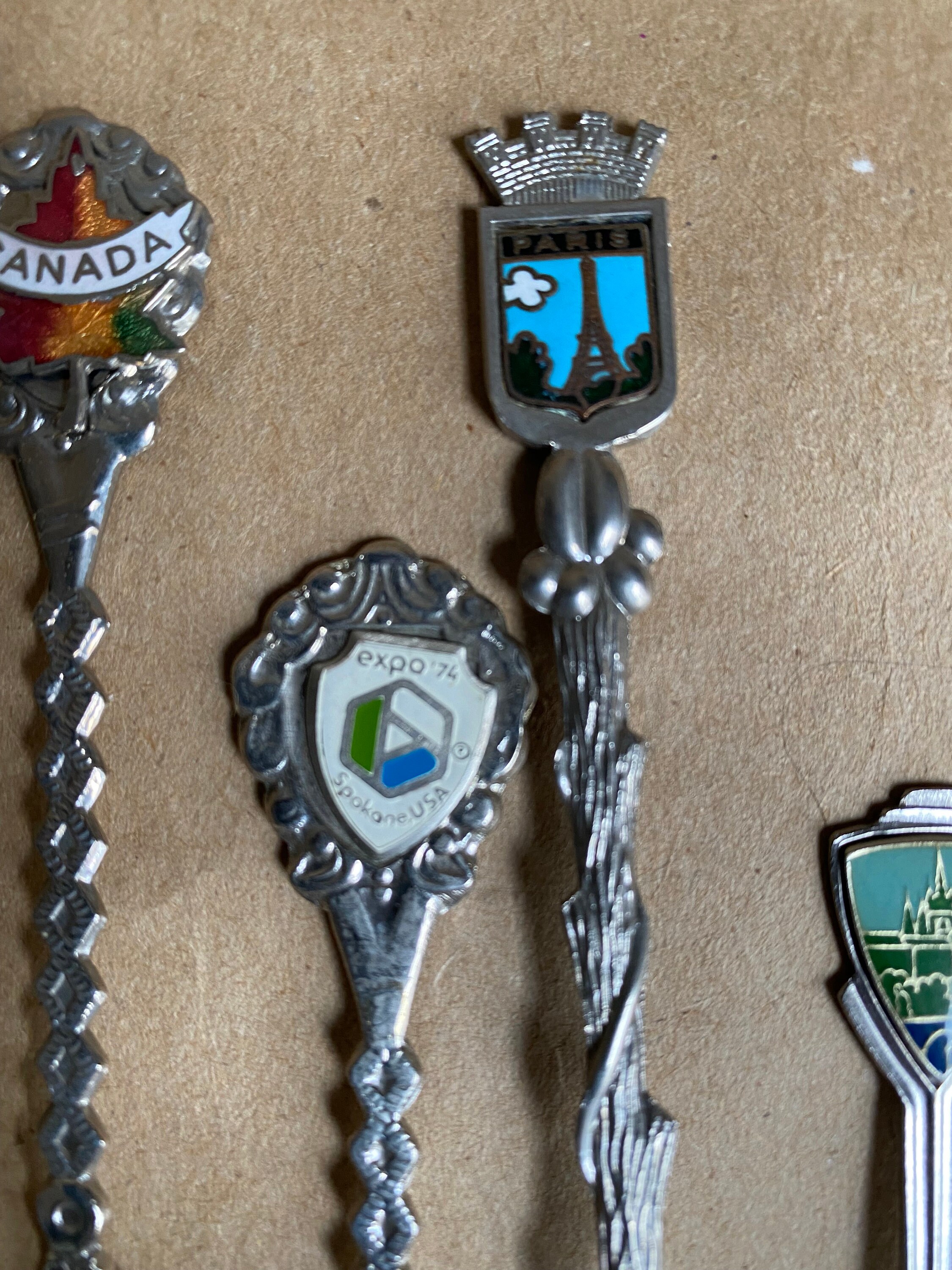 Vintage Collectable Travel Souvenir Spoons International - Etsy