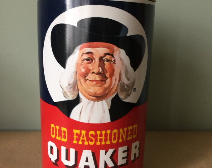 Vintage Ceramic Quaker Oats Canister 100th Anniversary Quaker Oats ...