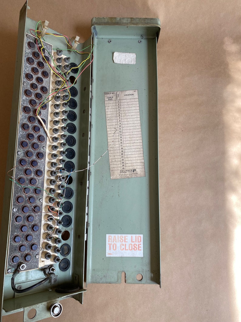 Midcentury Telephone Junction Box Steampunk Repurpose Urban Grunge - Etsy