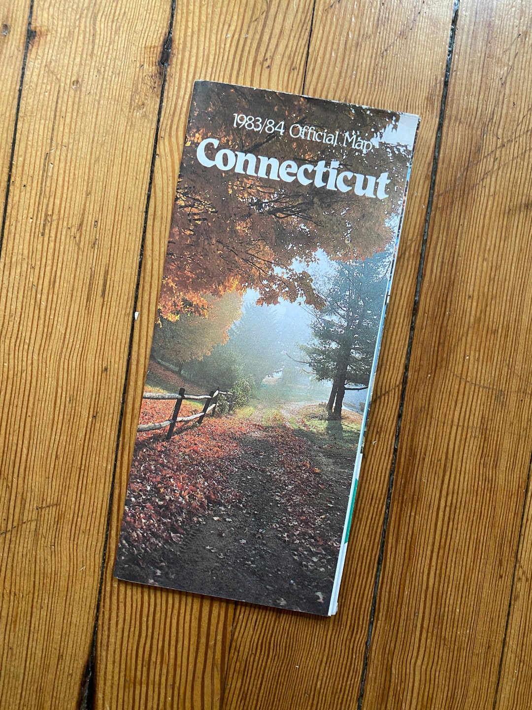 1983 Official Map of Connecticut - Etsy