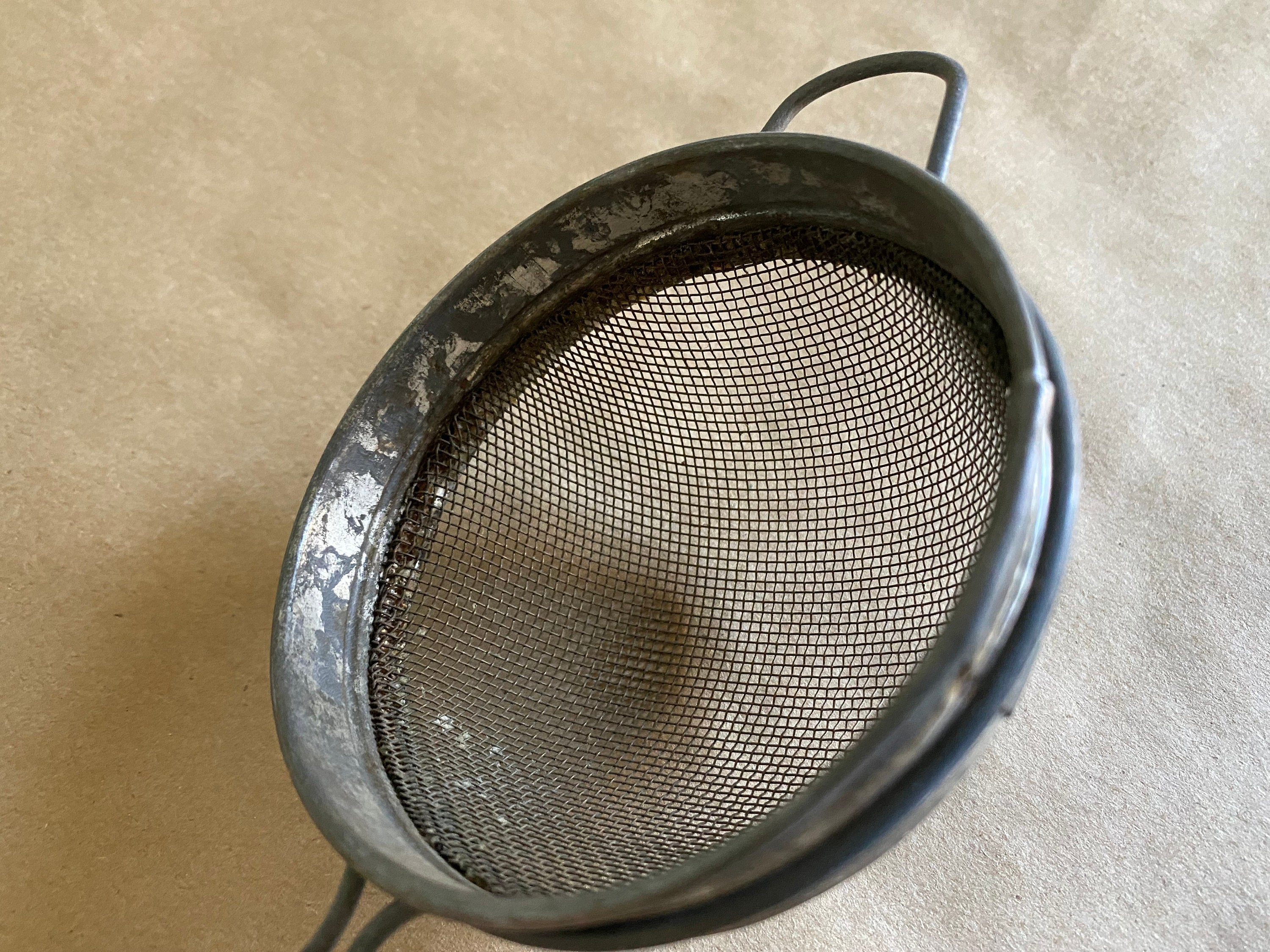 1940s Red Wooden Handle Sieve Kitchenalia - Etsy