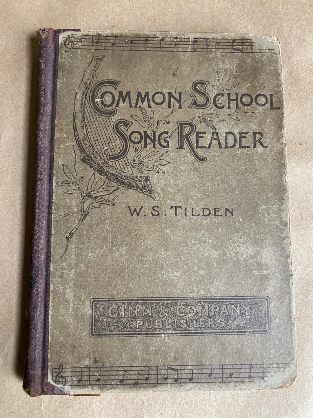 Common School Song Reader WS Tilden 1893 School Music Book Children's ...