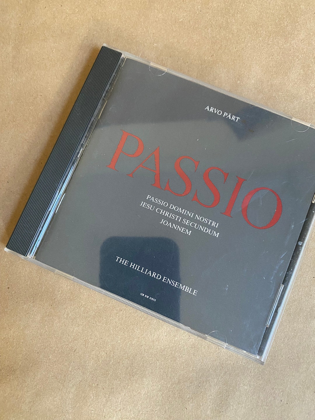 Arvo Part Passio the Hilliard Ensemble Music CD - Etsy