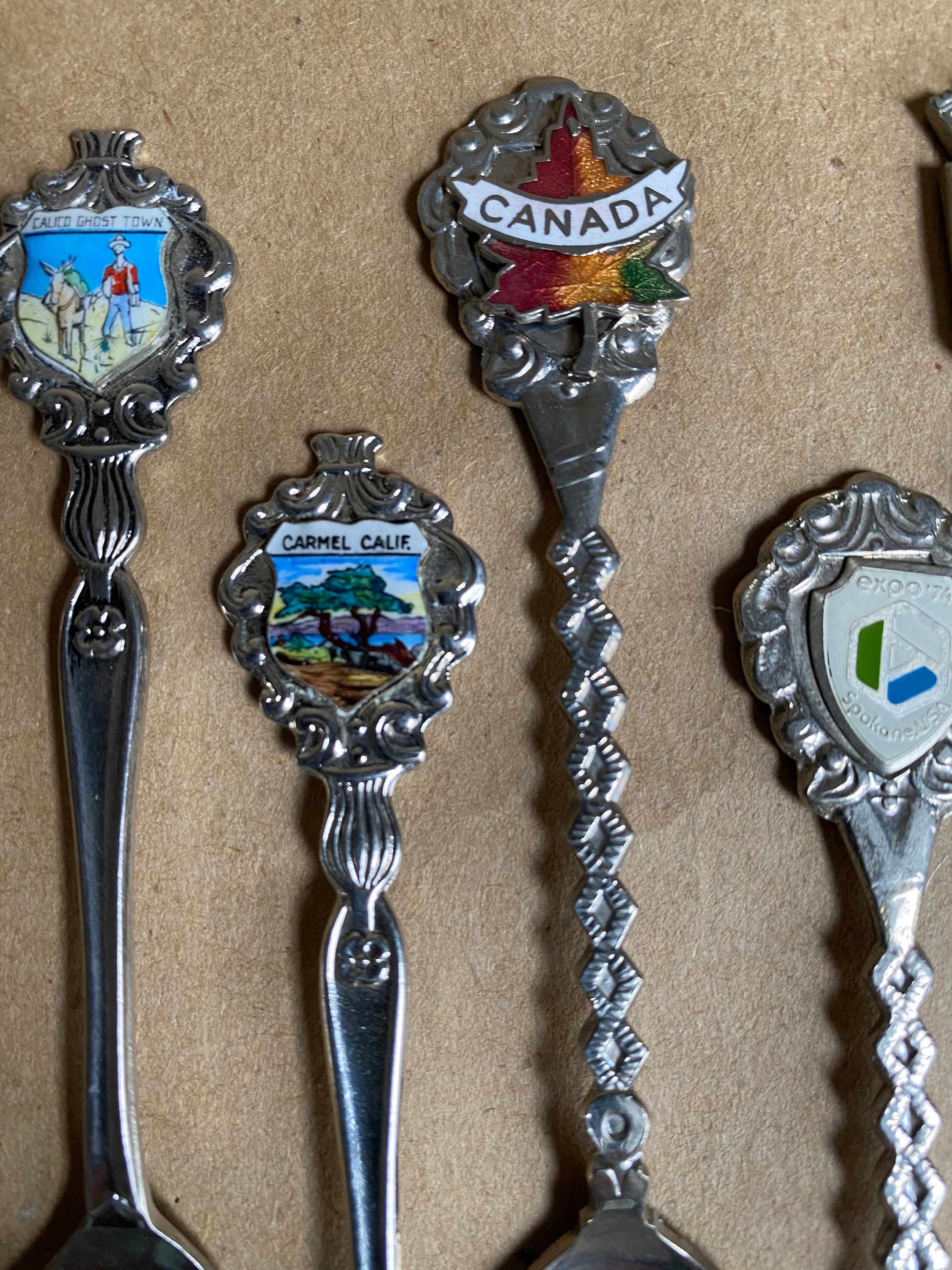 Vintage Collectable Travel Souvenir Spoons International - Etsy