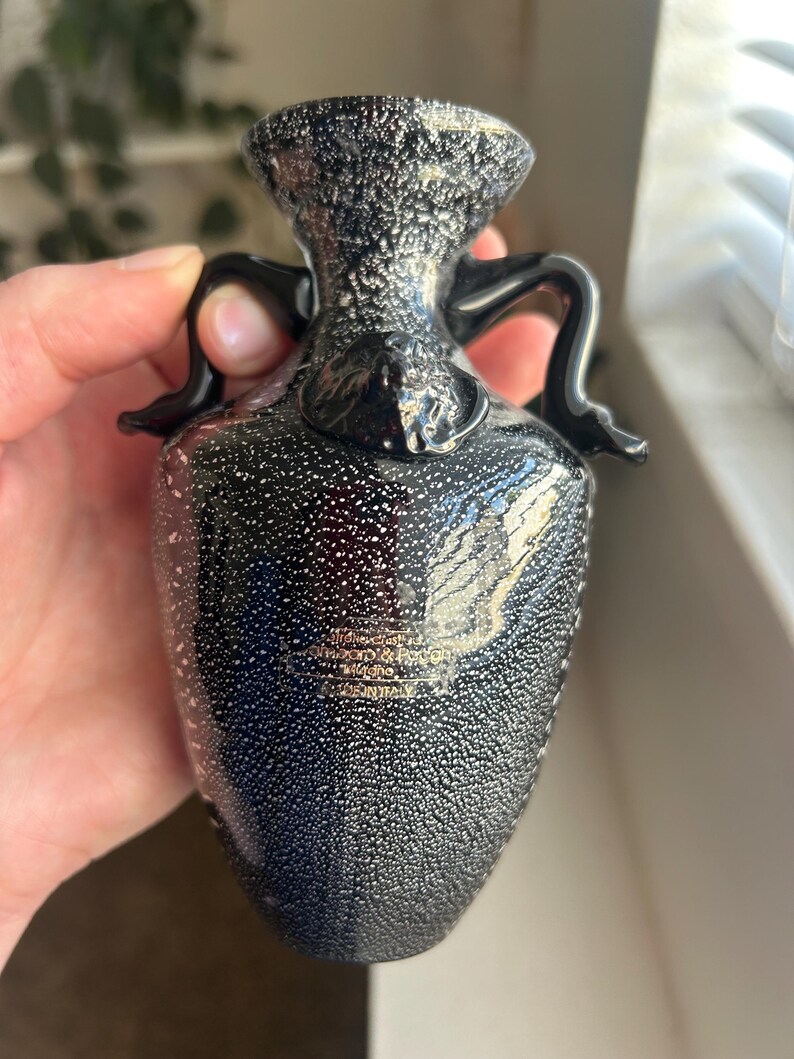 Murano Italian Glass Vase - Etsy