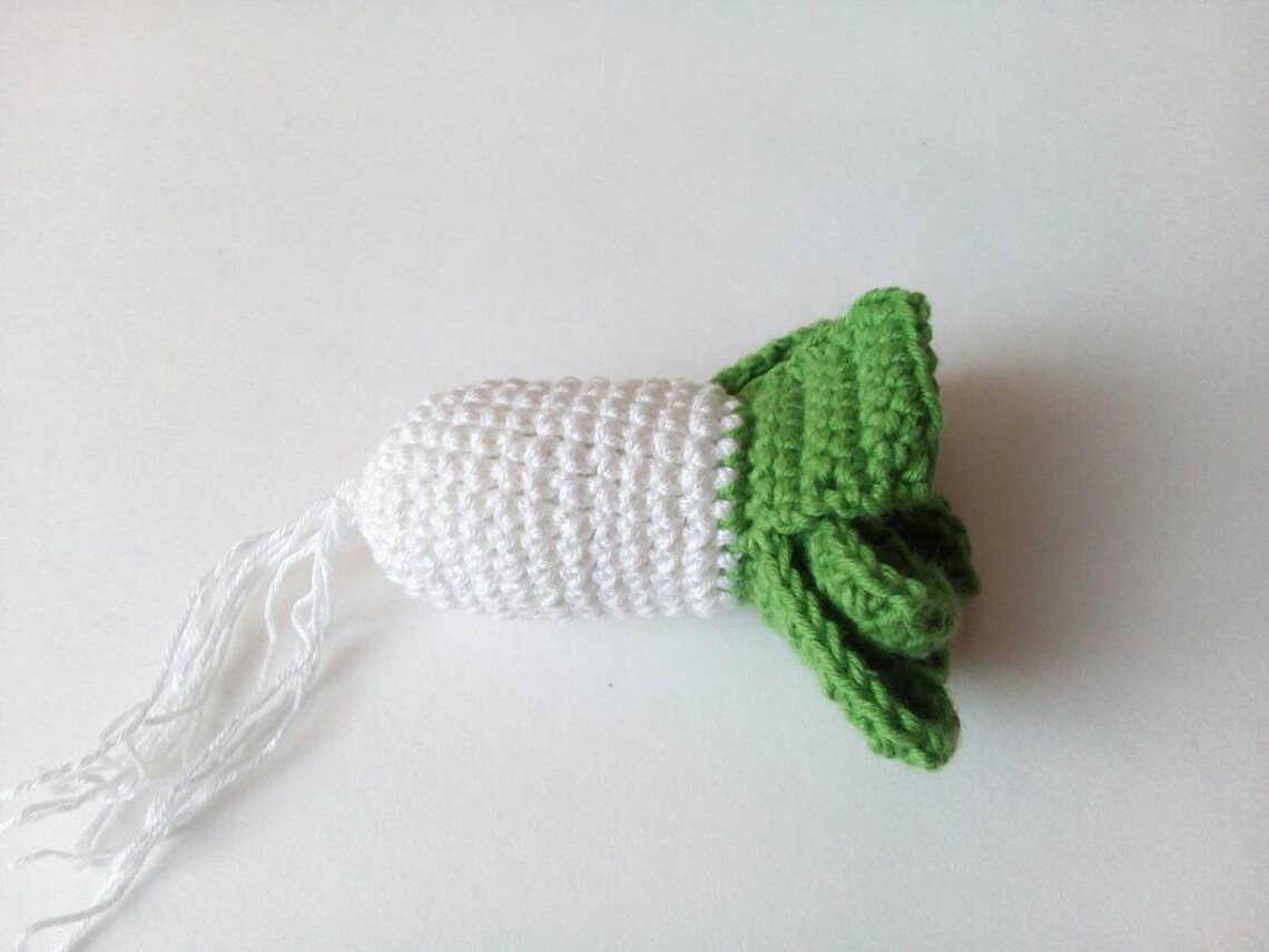 Crochet Leek Toy Waldorf Kids Educating Organic Cotton | Etsy