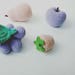 1st Year Baby Set of 2 Toys Grapes Plum Rattle Organic Cotton - Etsy