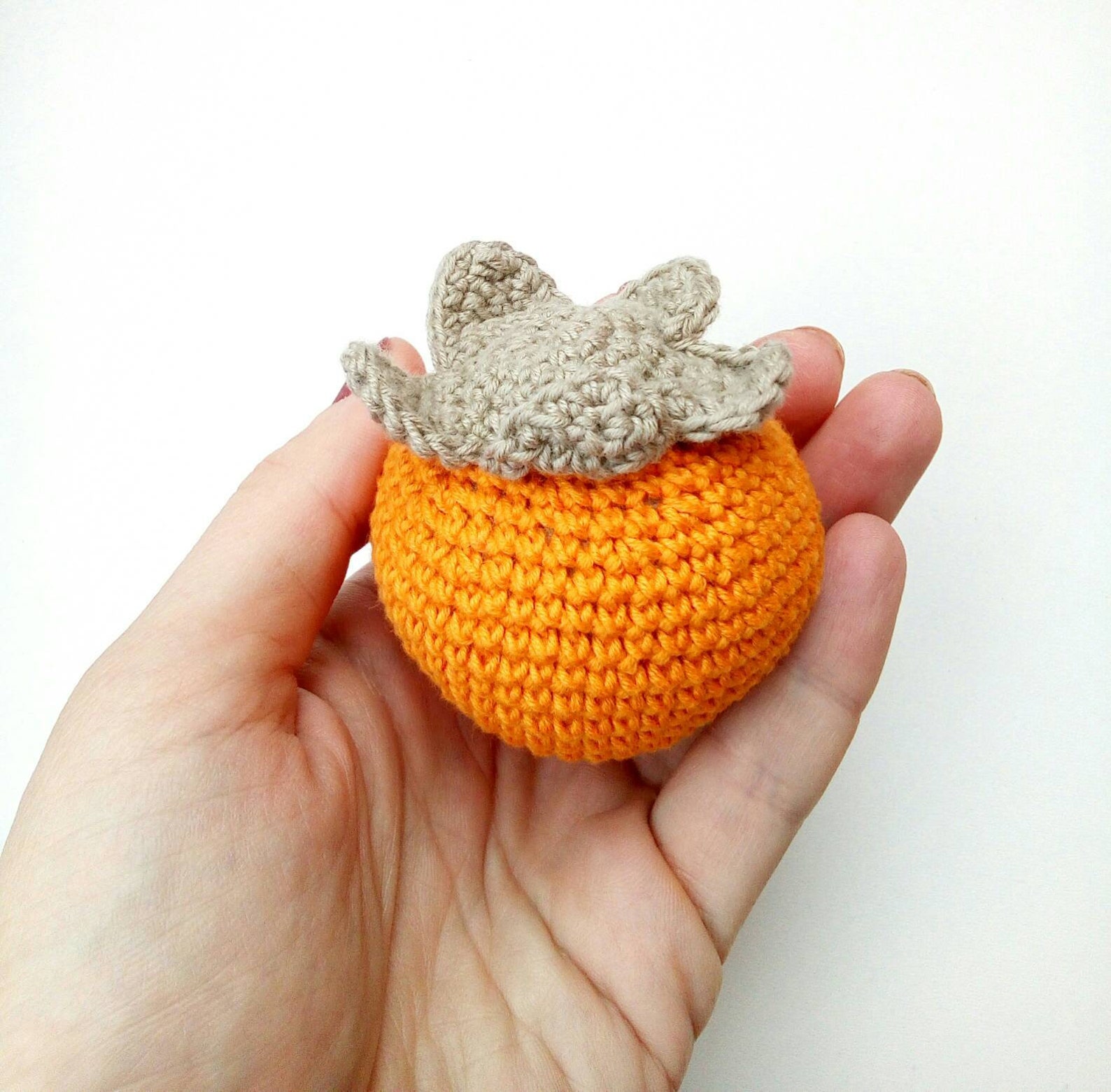 Persimmon Crochet Toy First Easter Gift for Baby Handmade - Etsy