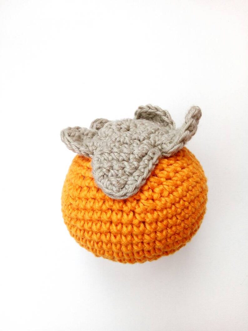 Persimmon Crochet Toy First Easter Gift for Baby Handmade - Etsy