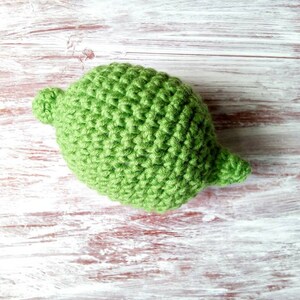 Lime Crochet Fruit Eco Toy Food Amigurumi Knitted Lime - Etsy