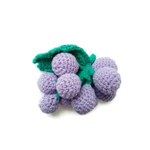 1st Year Baby Set of 2 Toys Grapes Plum Rattle Organic Cotton - Etsy