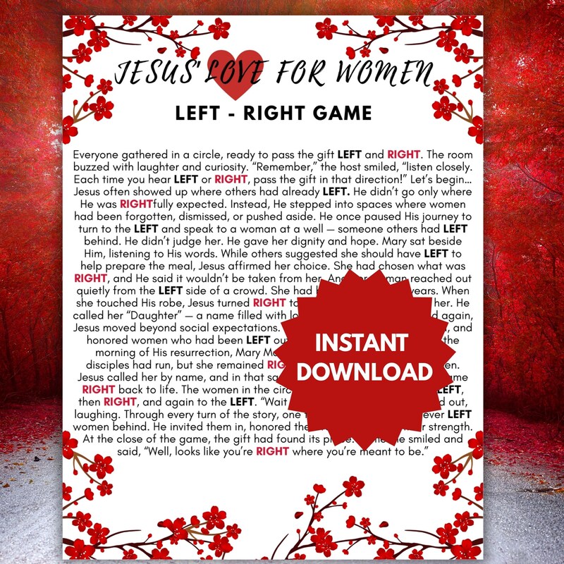 Free Printable Left Right Game - Etsy
