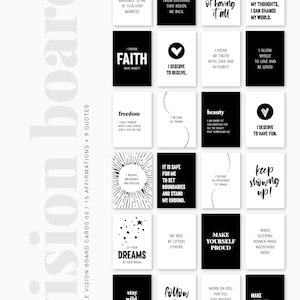 Vision Board Printables | Printable Quotes and Affirmation Cards | 3 ...