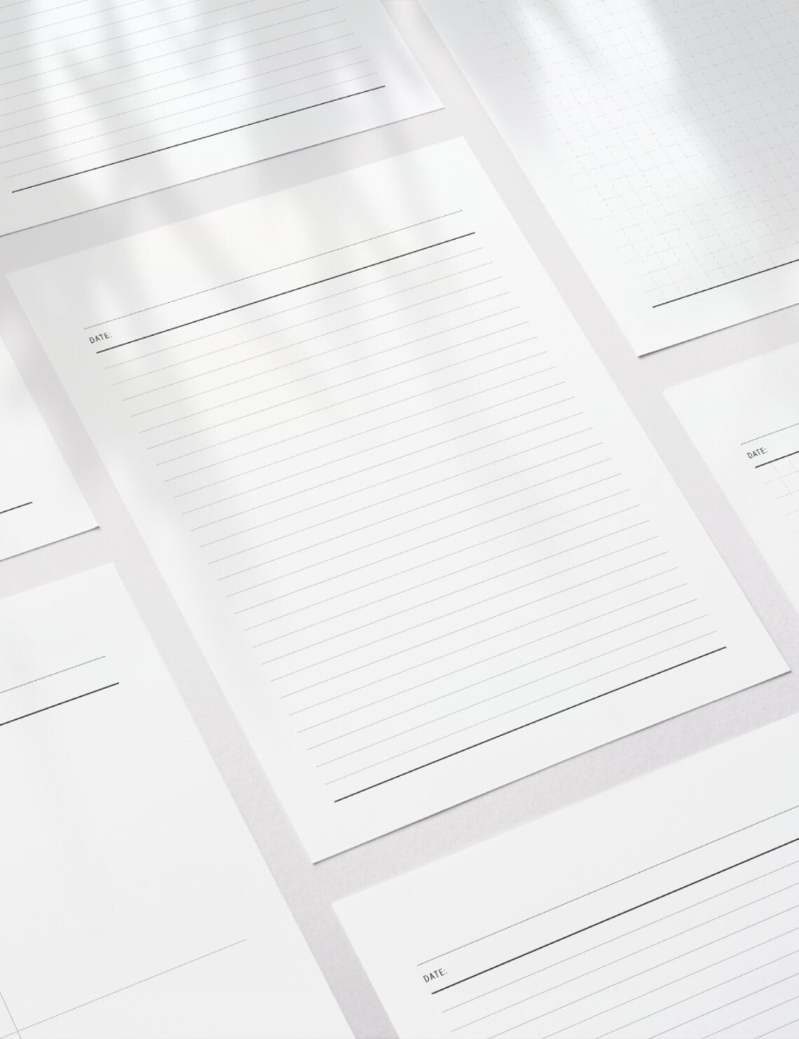 Printable Notes Lists Tables A4 A5 US Letter - Etsy