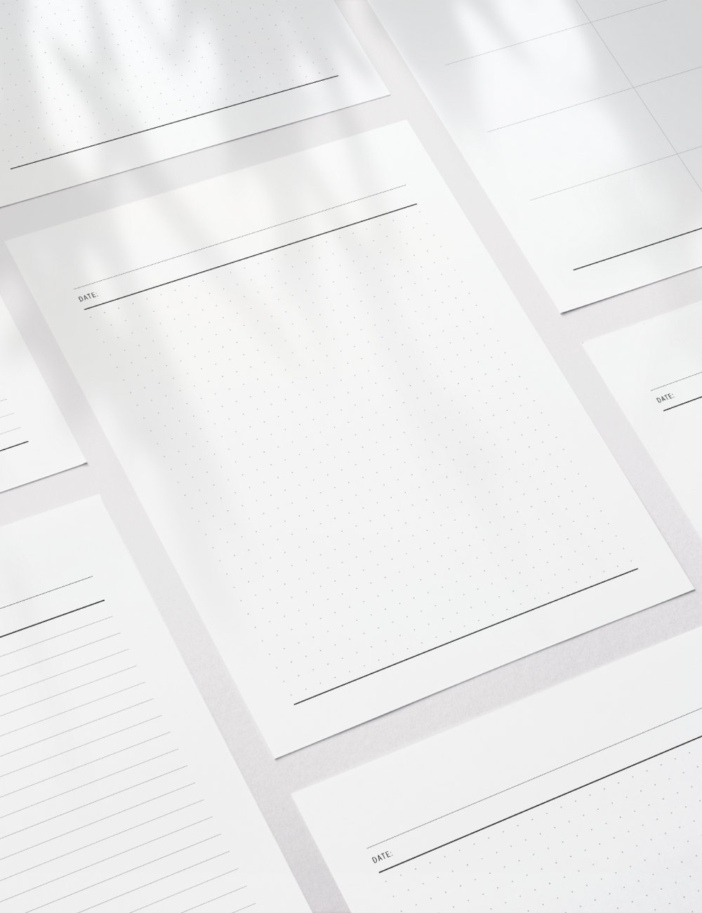 Printable Notes Lists Tables A4 A5 US Letter - Etsy