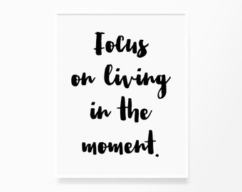 Enjoy This Moment for This Moment is Your Life Wall Art Wall - Etsy