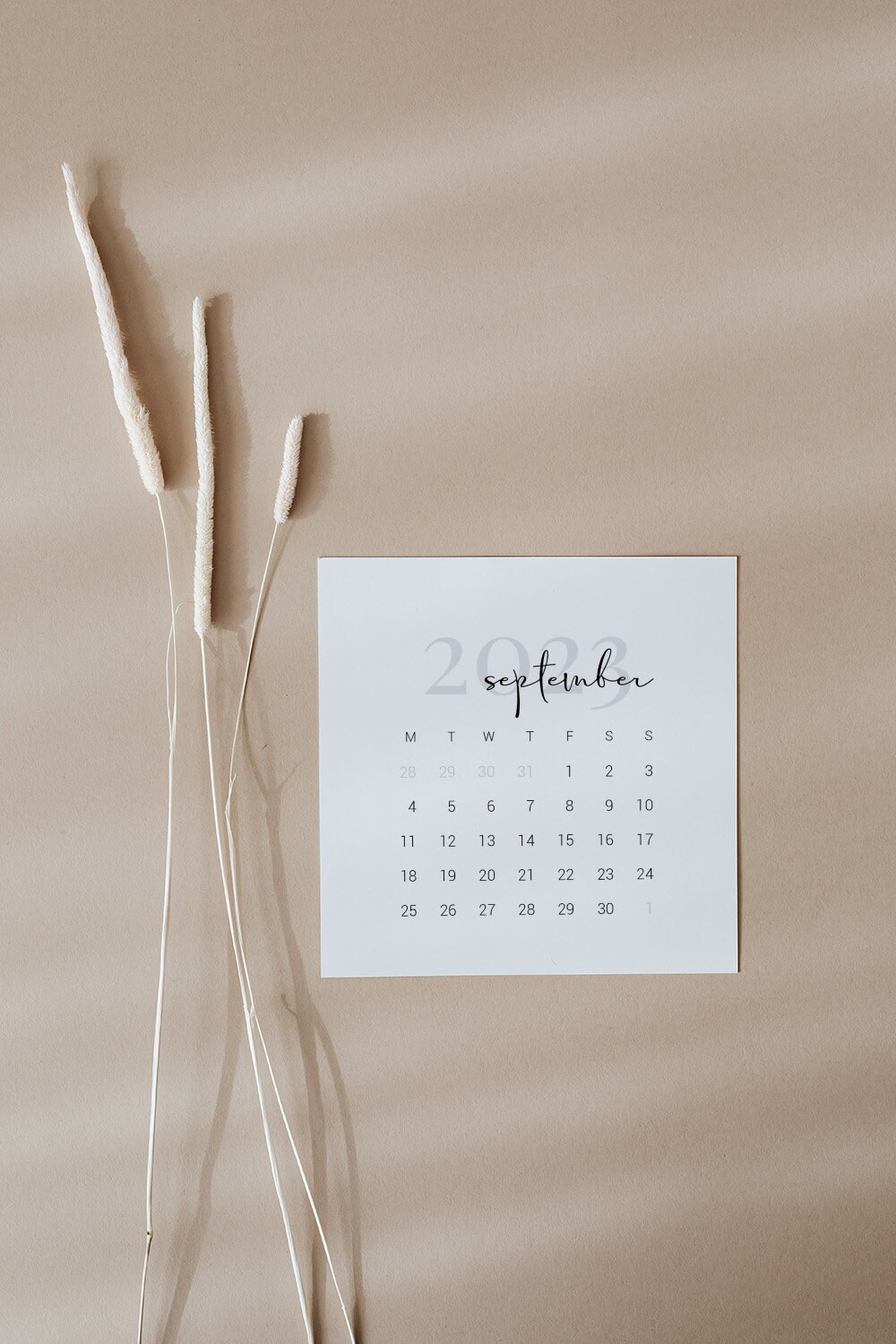 2023 Calendar 3x3 2x2 2023 Mini Calendar Printable - Etsy Australia