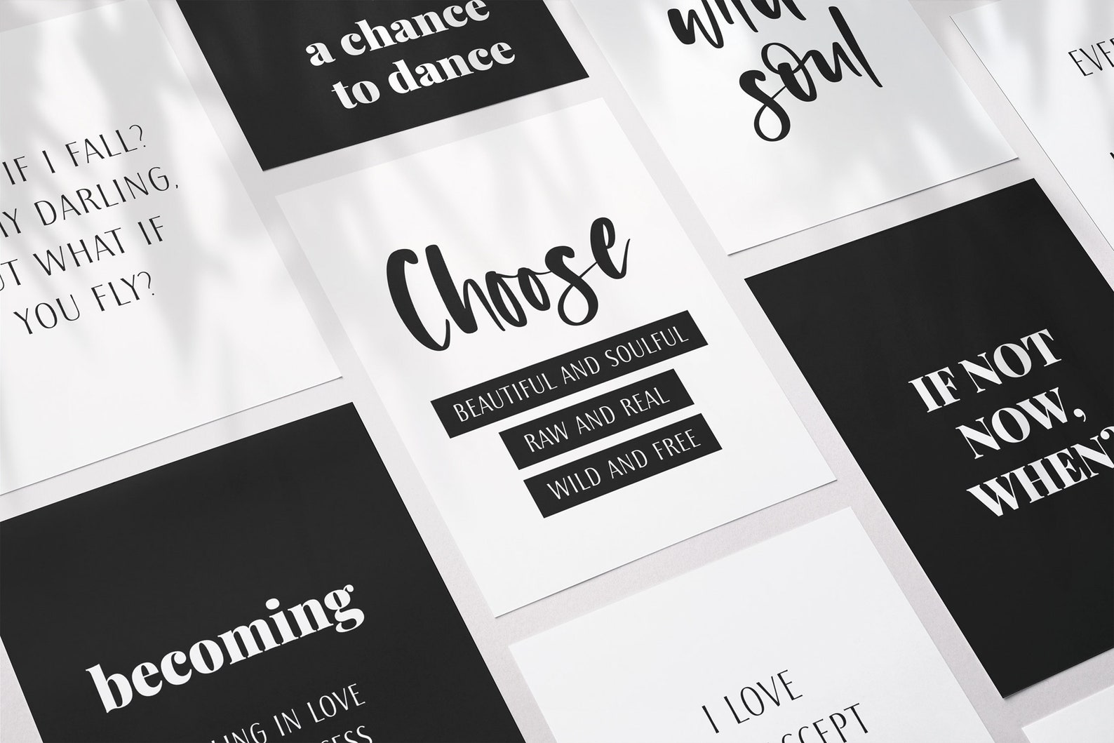 Vision Board Printables Printable Quotes and Affirmation Cards 3.5x5 ...