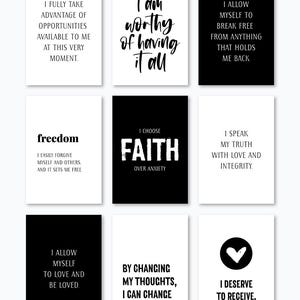 Vision Board Printables | Printable Quotes and Affirmation Cards | 3 ...