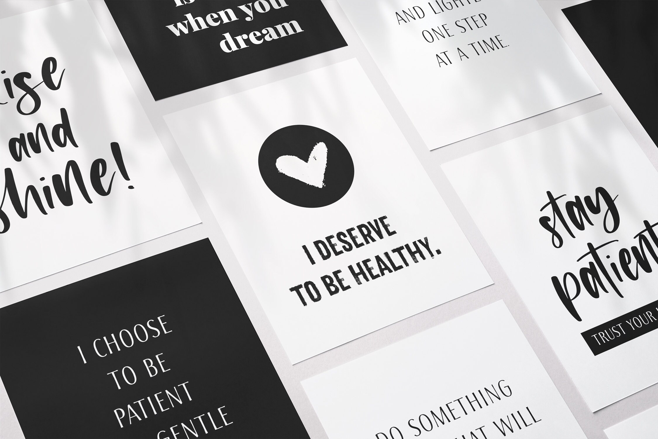 Vision Board Printables Printable Quotes and Affirmation Cards 3.5x5 ...