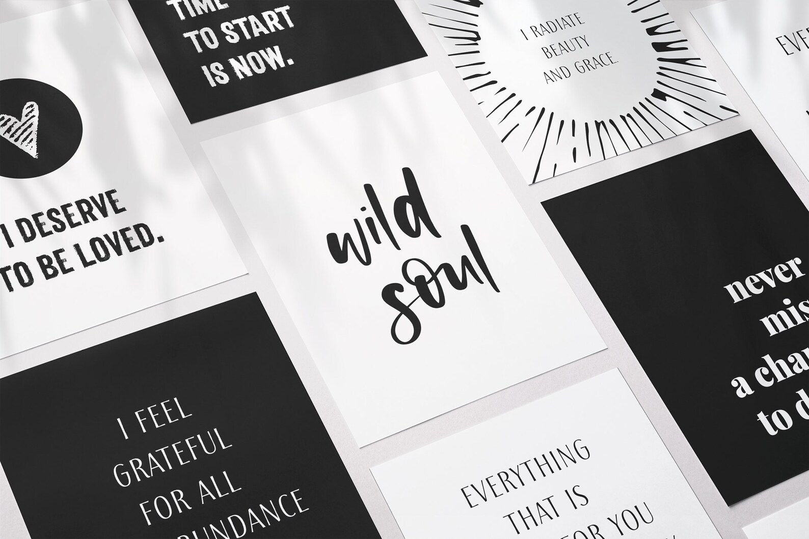 Vision Board Printables Printable Quotes and Affirmation Cards 3.5x5 ...