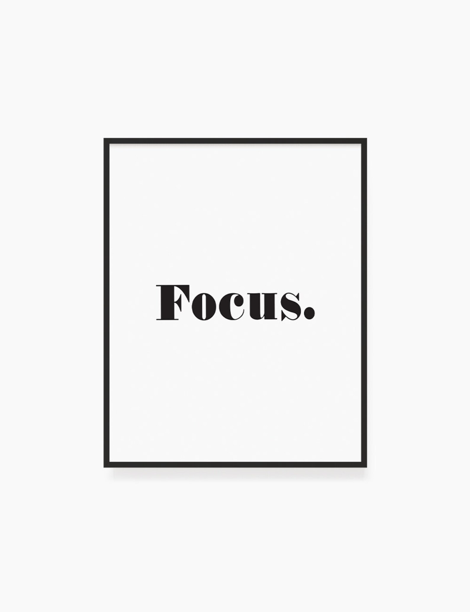 FOCUS Printable Wall Art Quote Typography Poster Word Art | Etsy