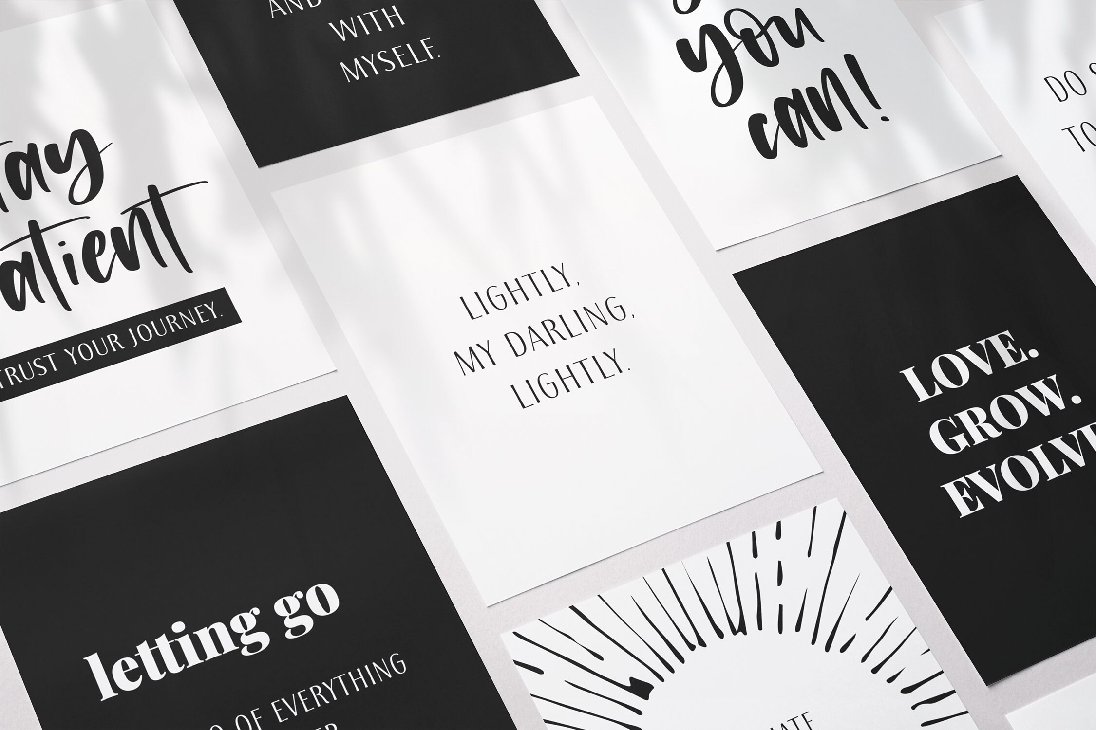 Vision Board Printables Printable Quotes and Affirmation Cards 3.5x5 ...