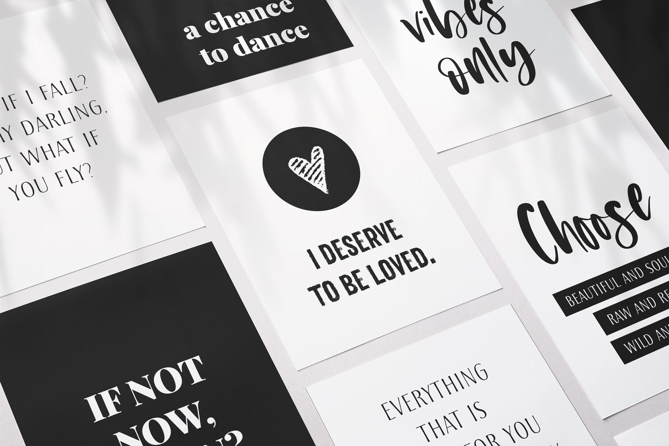 Vision Board Printables Printable Quotes and Affirmation Cards 3.5x5 ...