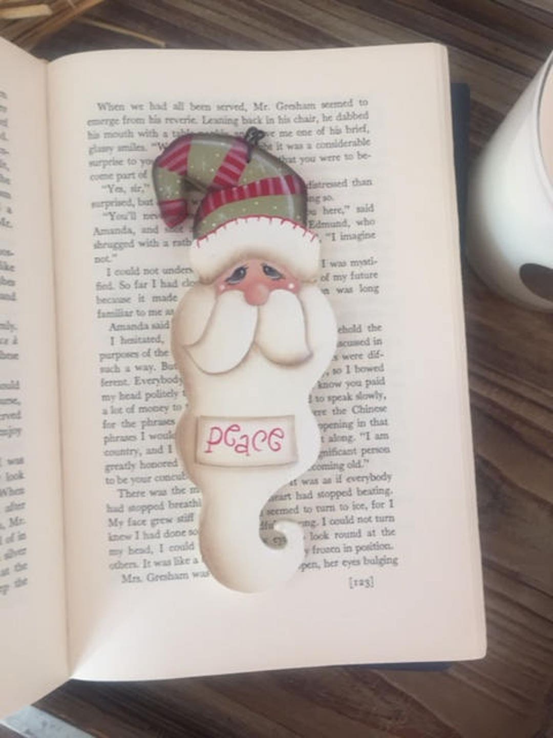 Vintage Peace Santa Christmas Ornament - Etsy