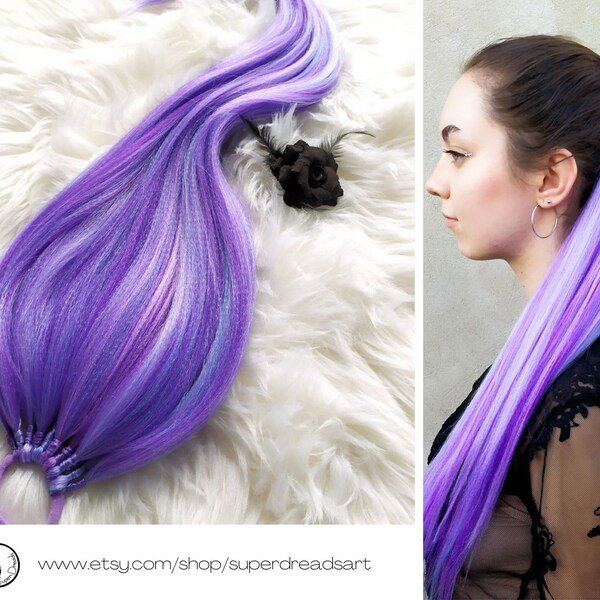 Purple Hair Extensions - Etsy