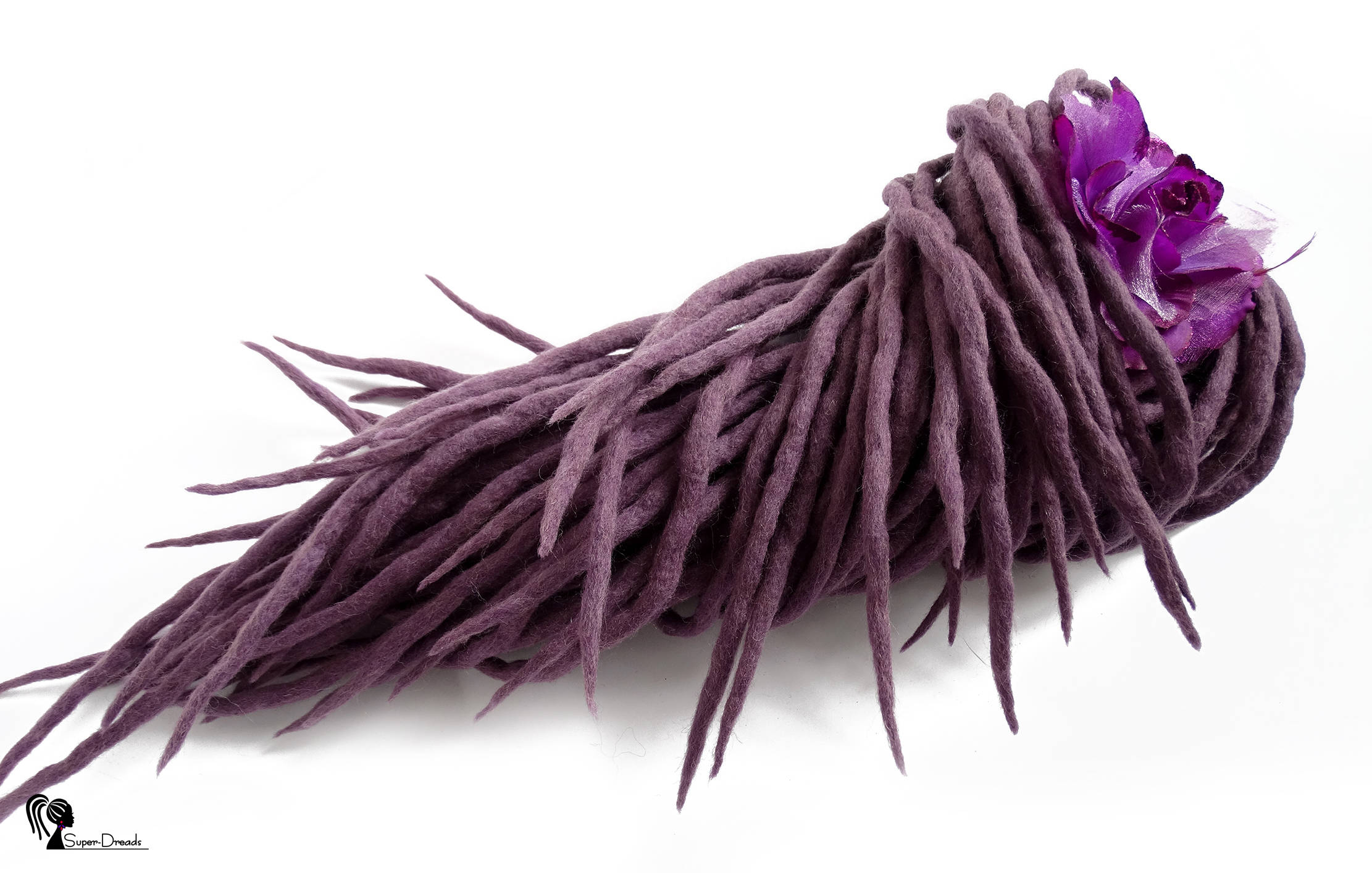 Purple Wool Dreadlocks Dreads Extensions Violet Dreadlocks - Etsy