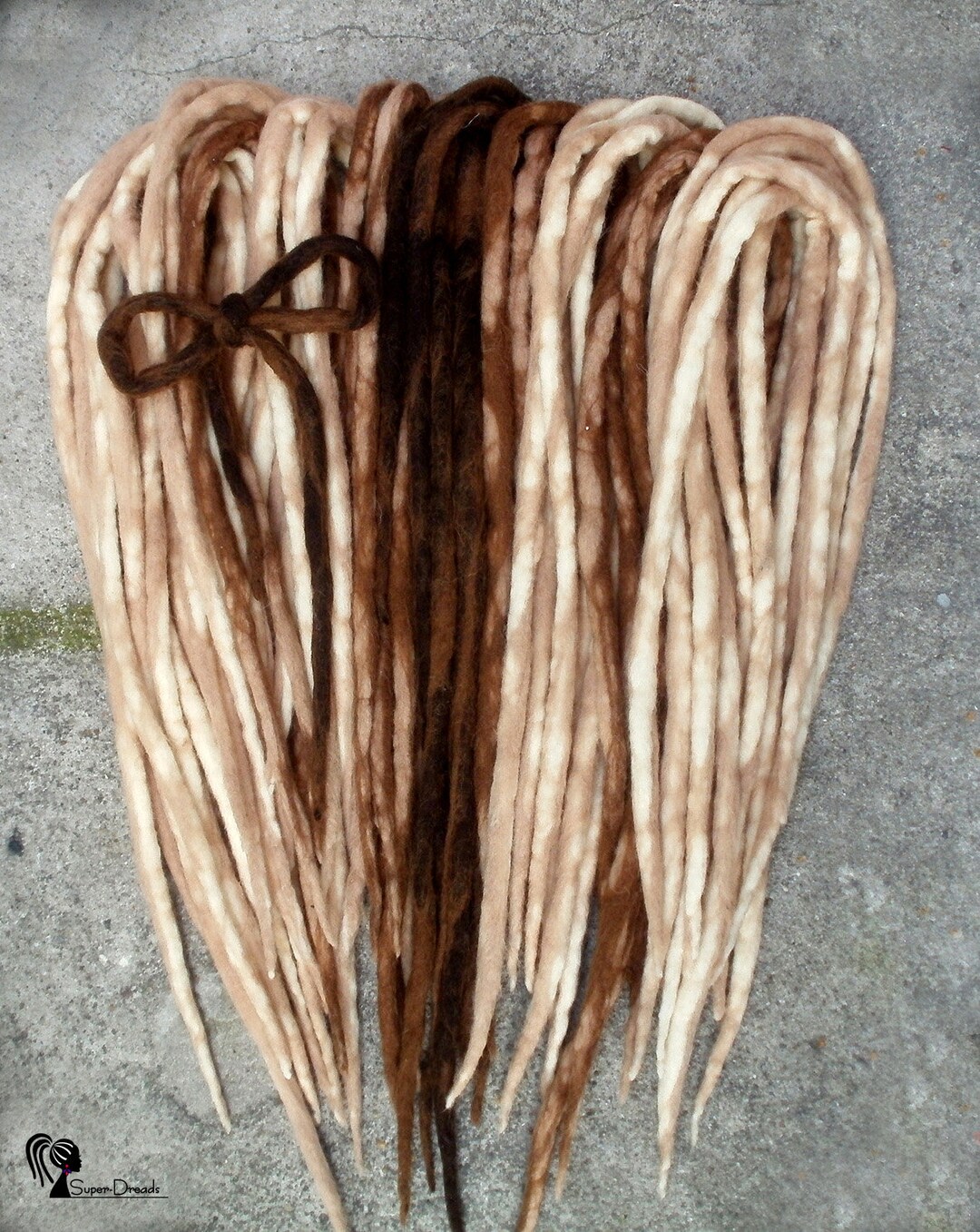 Wool Dreadlocks Extensions: Brown Blonde Dreads, Boho Hippie Style ...