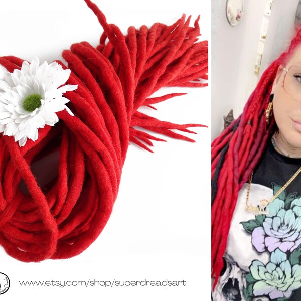 Red Dreads - Etsy