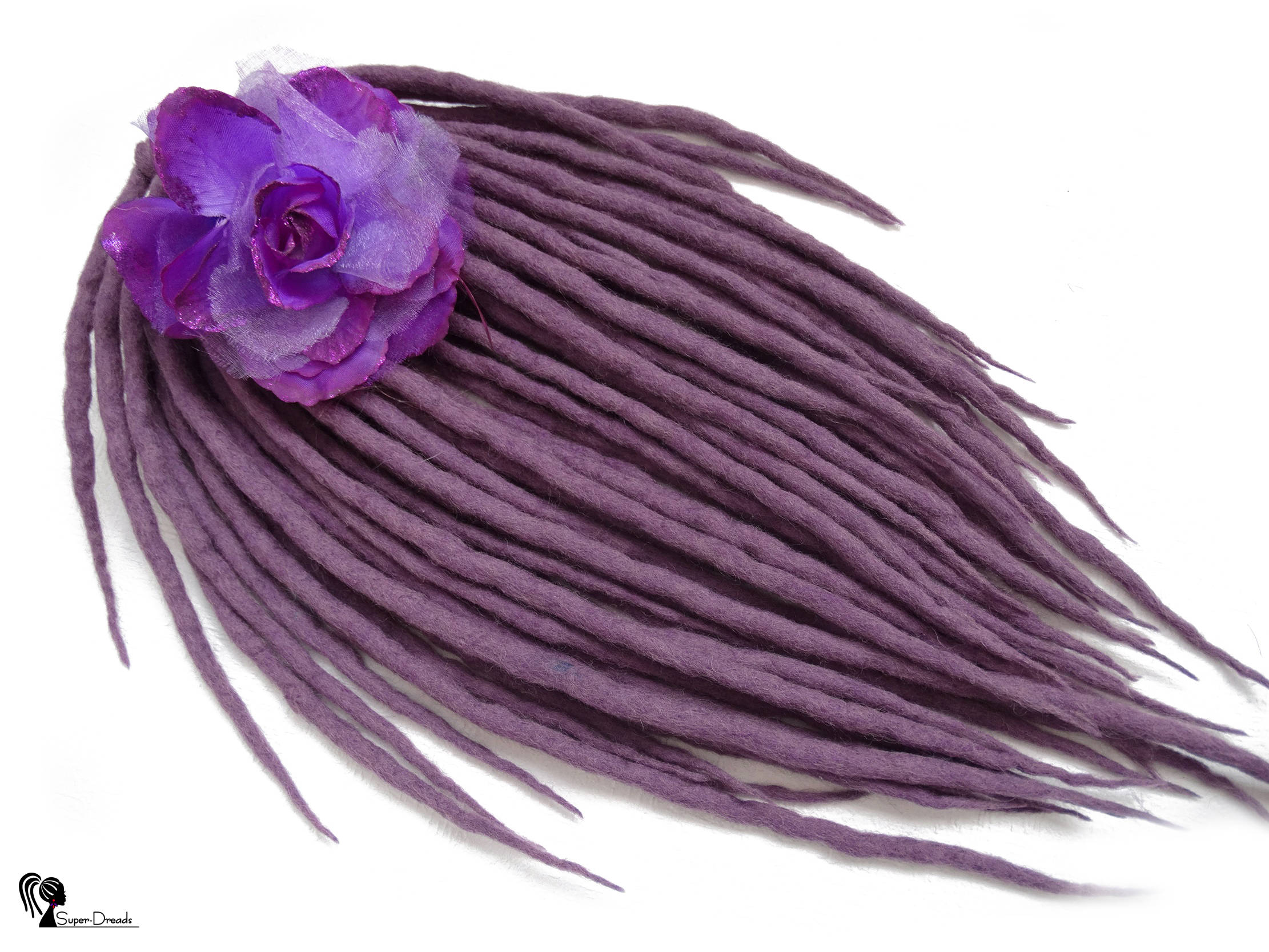 Purple Wool Dreadlocks Dreads Extensions Violet Dreadlocks - Etsy