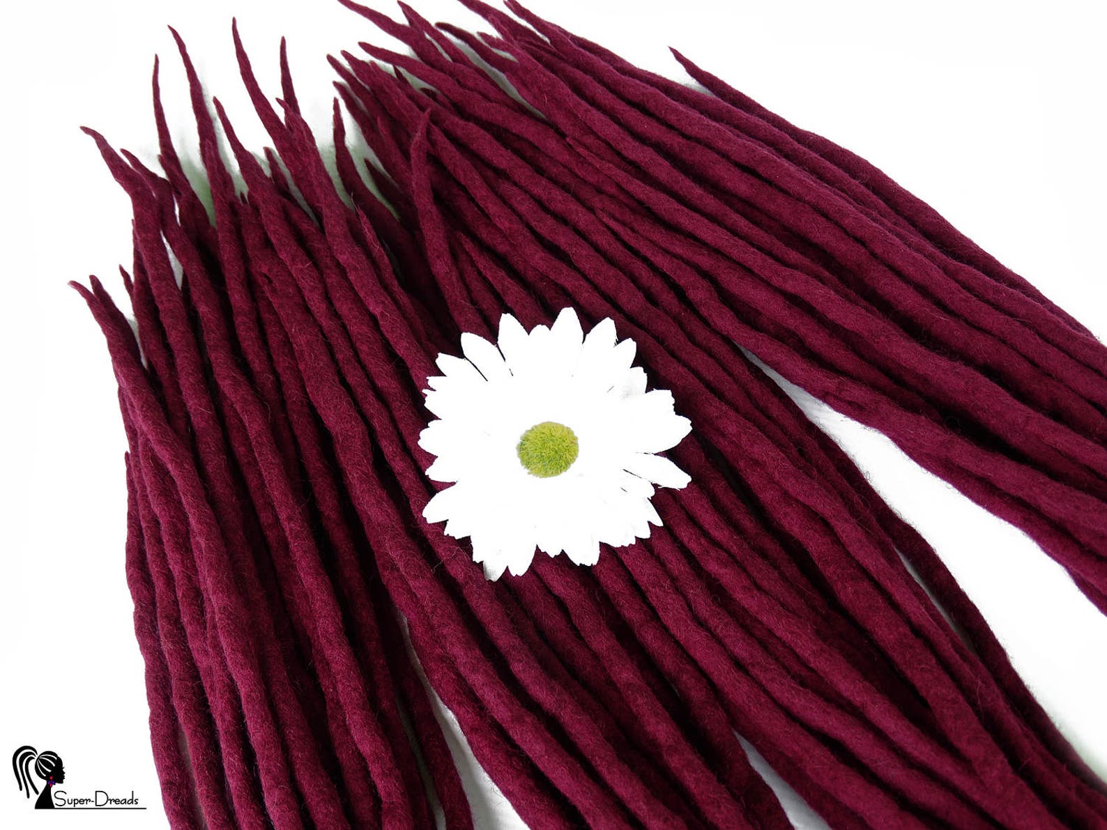 Burgundy Wool Dreadlocks Dark Red Dreads Extensions - Etsy