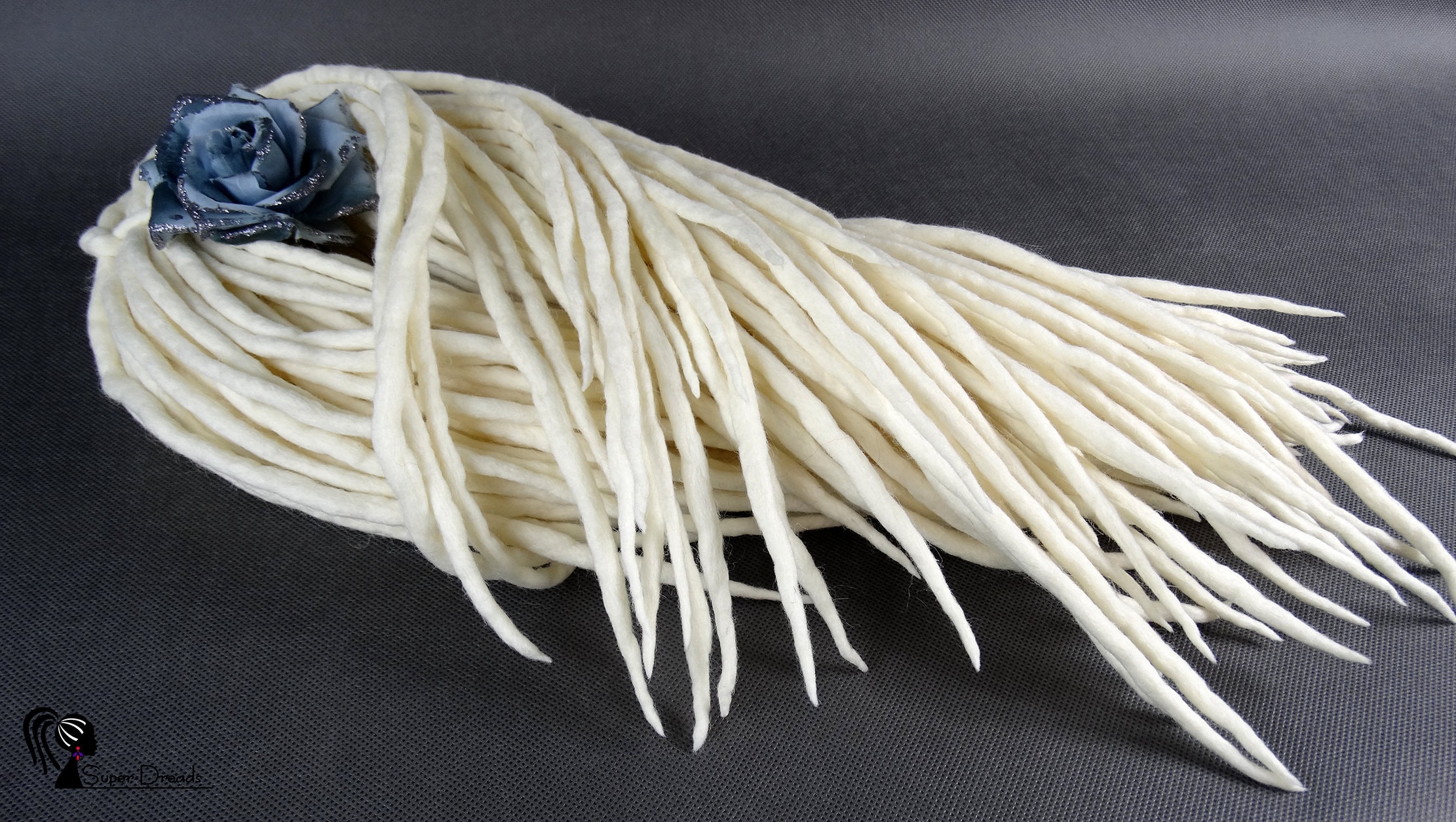 White Wool Dreadlocks Dreads Extensions Very Light Blonde | Etsy