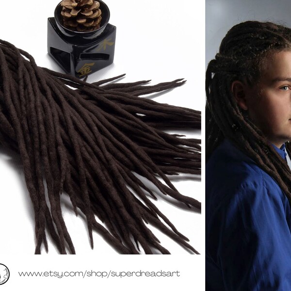 Wool Dreadlock Extension Double Ended - Etsy