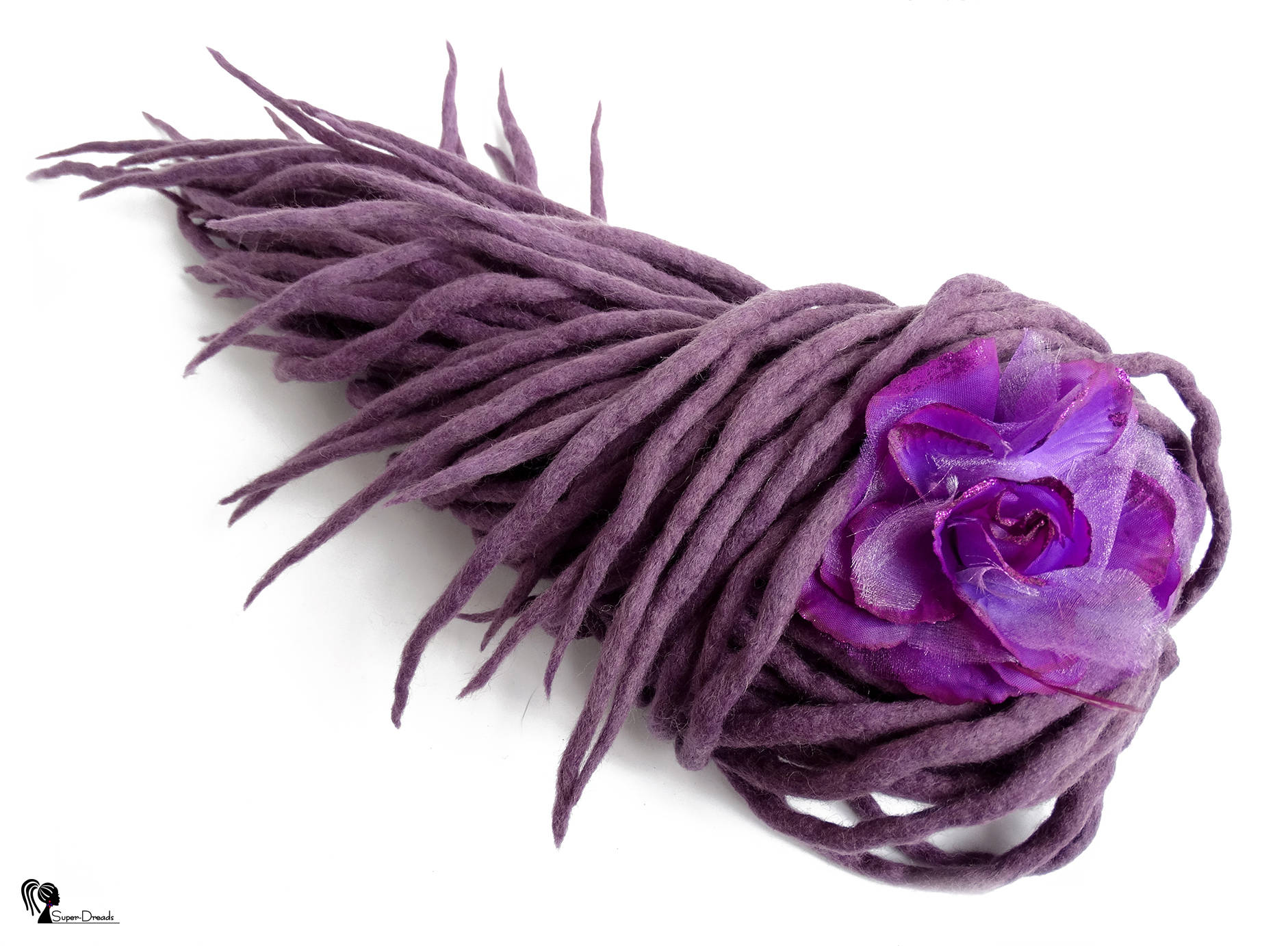 Purple Wool Dreadlocks Dreads Extensions Violet Dreadlocks - Etsy