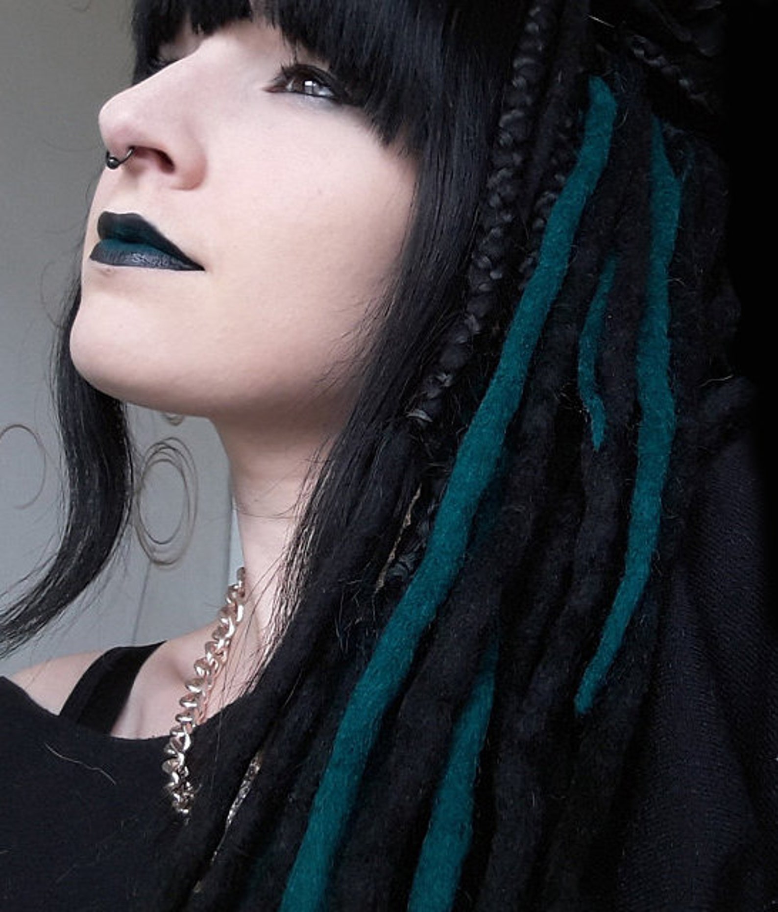 Green Wool Dreadlocks Dreads Extensions Double Ended | Etsy