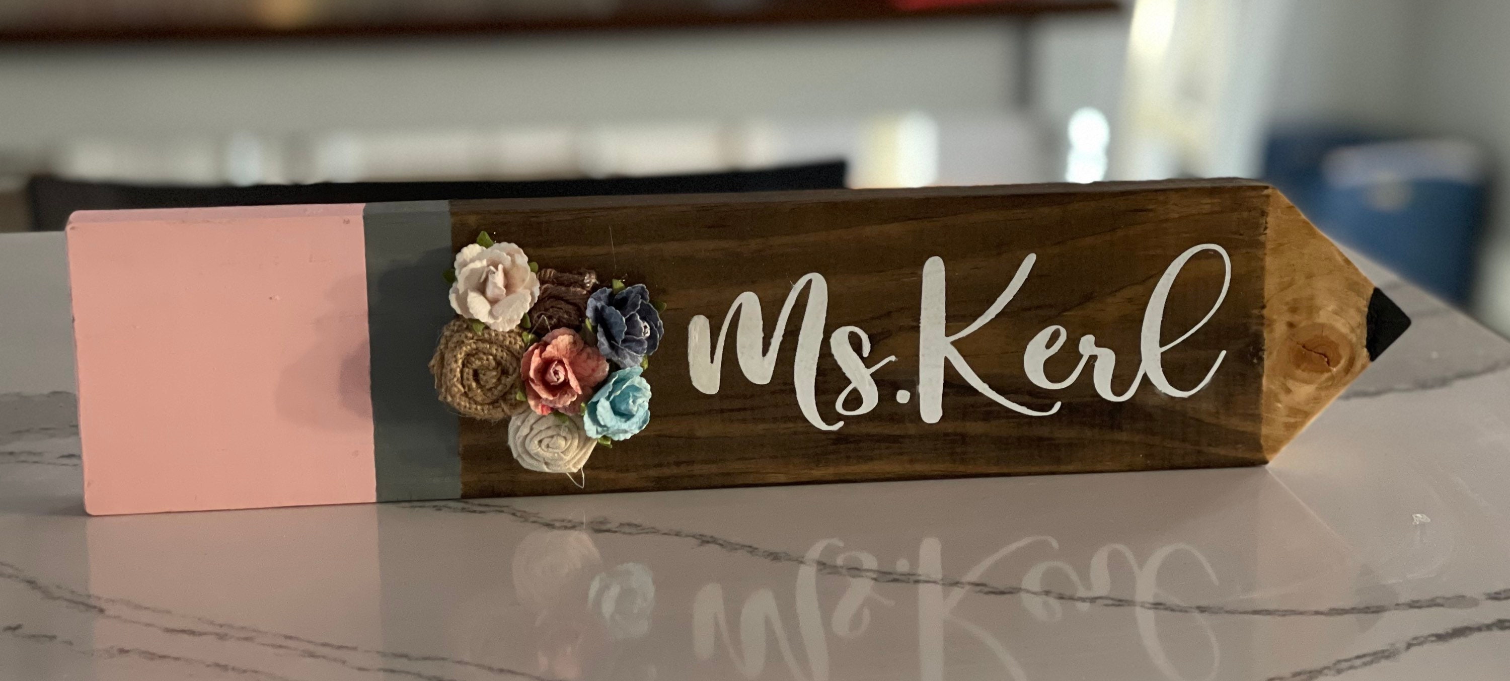 Wood Pencils for Teachers. Teacher Gift. Personalized. Handmade ...