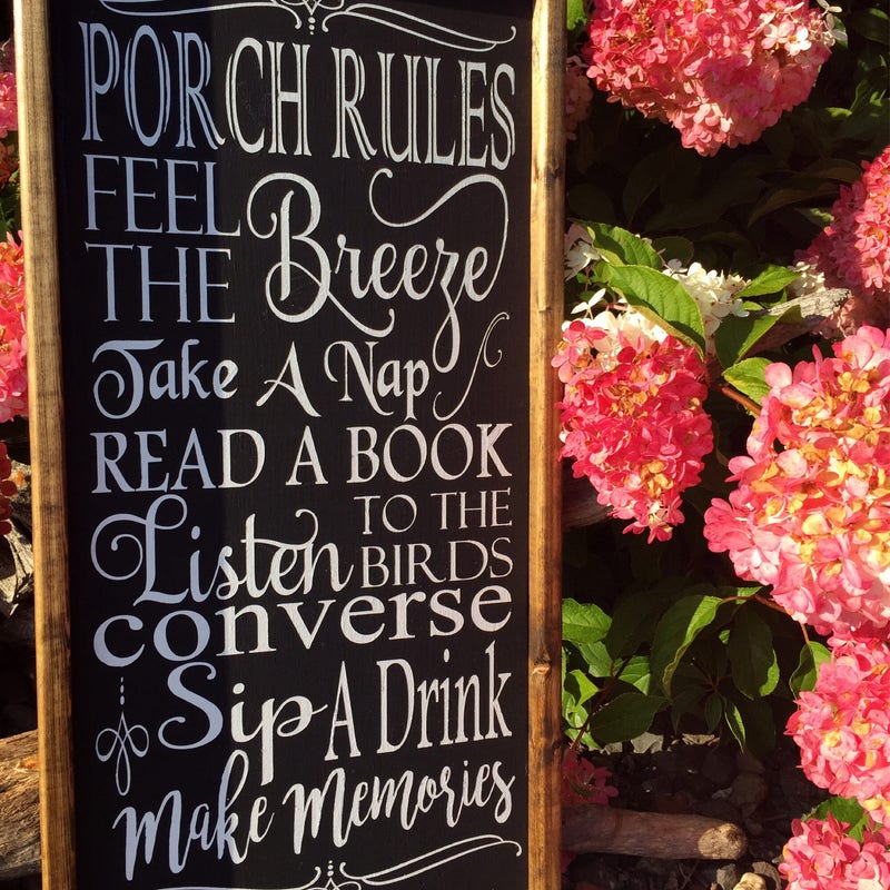 Porch Rules - Etsy