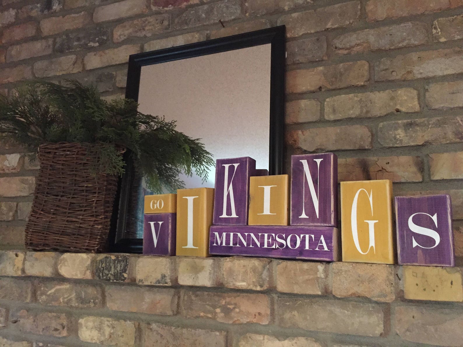 Minnesota Vikings Blocks. Sports. Football. Wood Decor. - Etsy