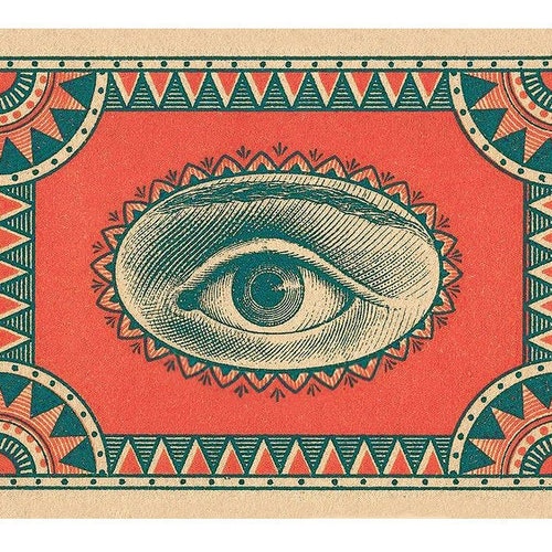 Retro Eye Design Vintage All Seeing Eye Art Print Eye of | Etsy