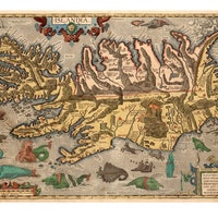Medieval Map Monsters Poster - Sea Creatures From Medieval Map - Etsy