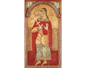 Dog Headed Saint Christopher Art Print Antique Religious - Etsy