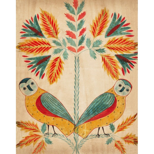 American Folk Drawing - Etsy